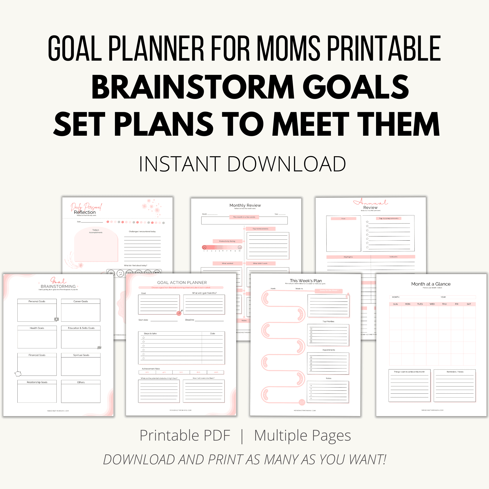 10 Amazing Printable Self-Care Tools for Moms! - Mending Time, Mama!